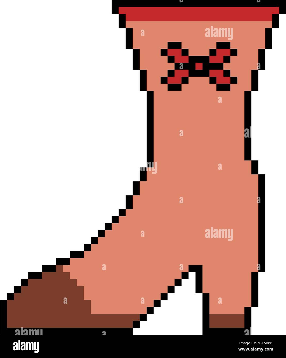 vector pixel art boot isolated Stock Vector Image & Art - Alamy