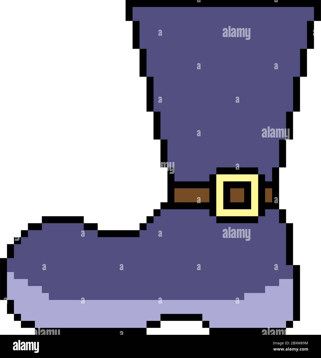 vector pixel art boot isolated Stock Vector Image & Art - Alamy