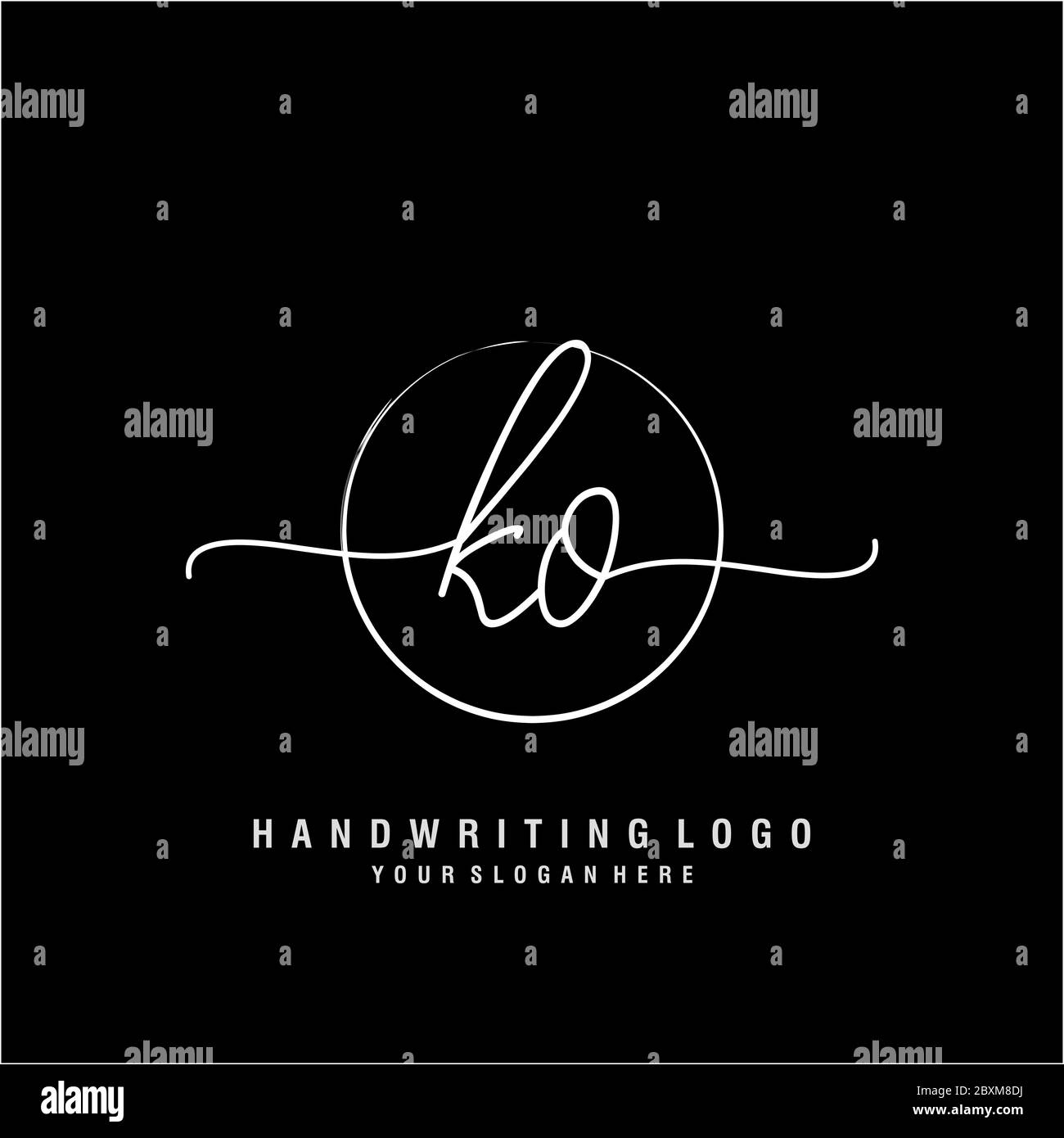 Letter ko logo Stock Vector Images - Alamy