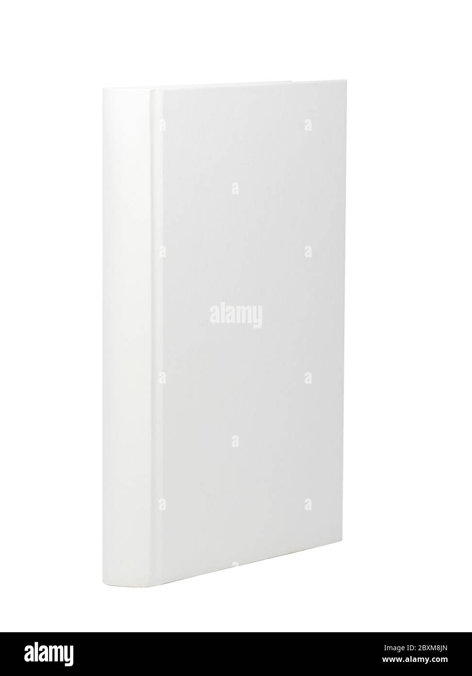 blank white hardcover book standing on white background Stock Photo - Alamy