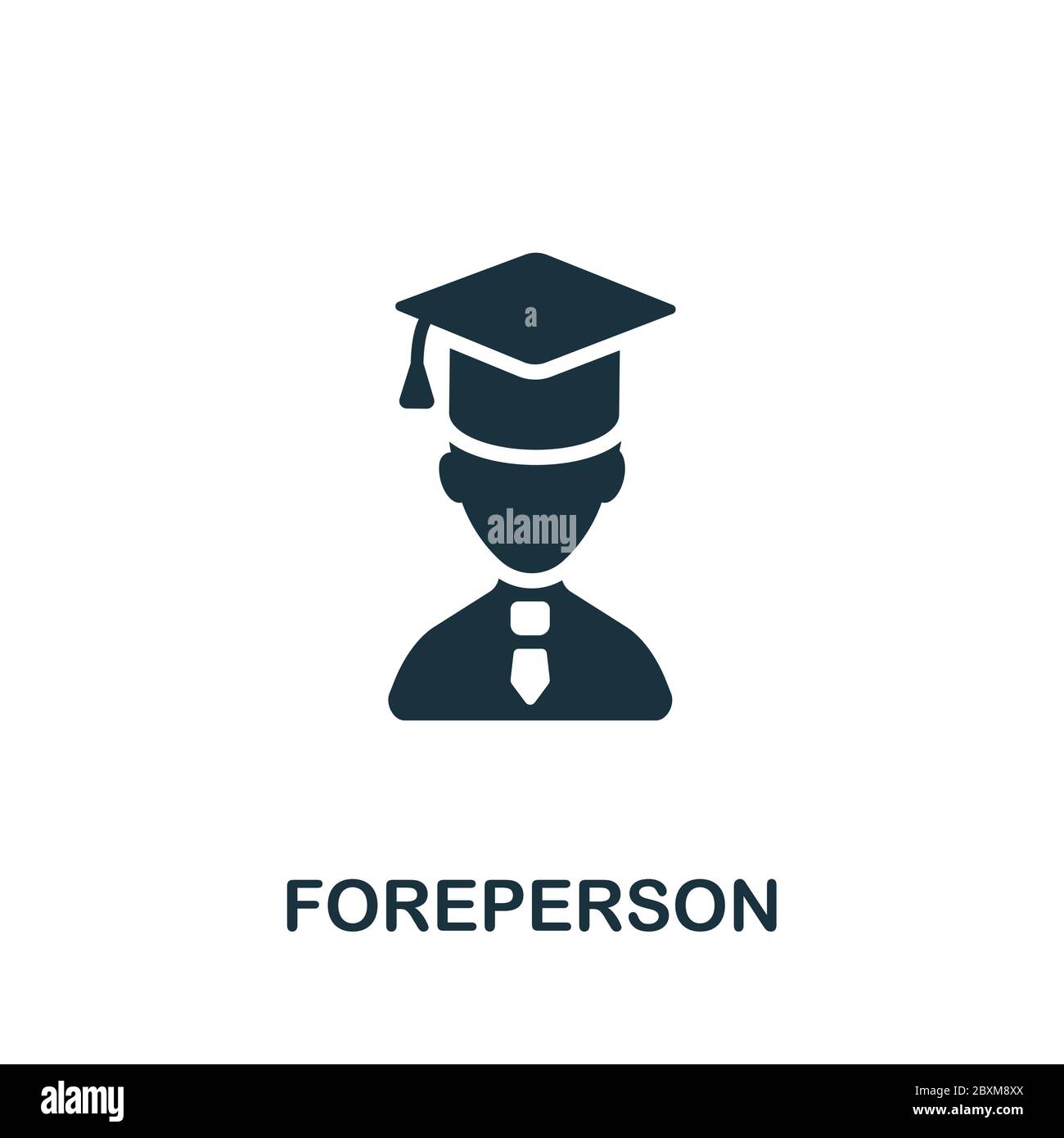 Foreperson icon. Simple element from company management collection ...