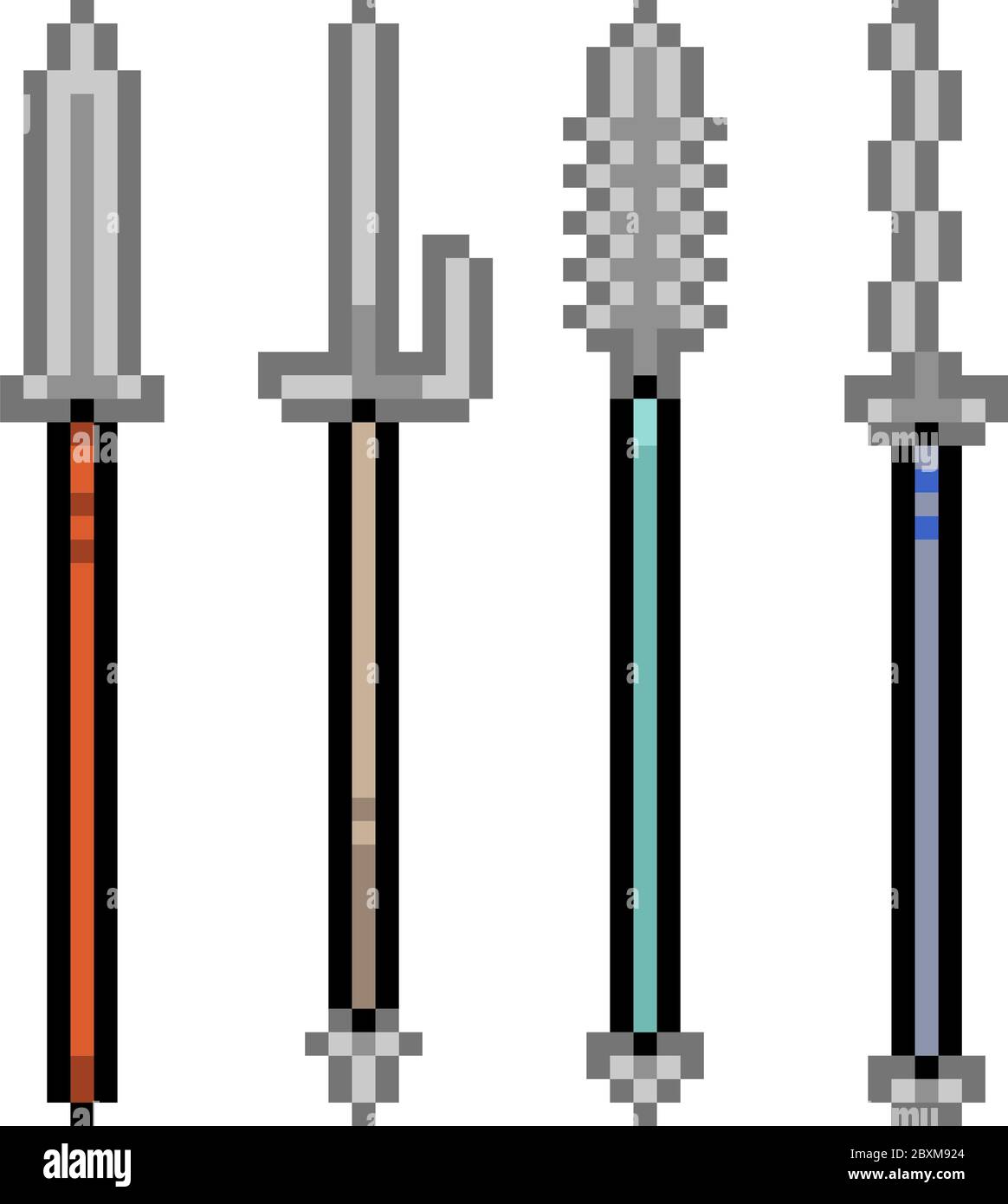 Long Spear Weapon Stock Vector Images - Alamy