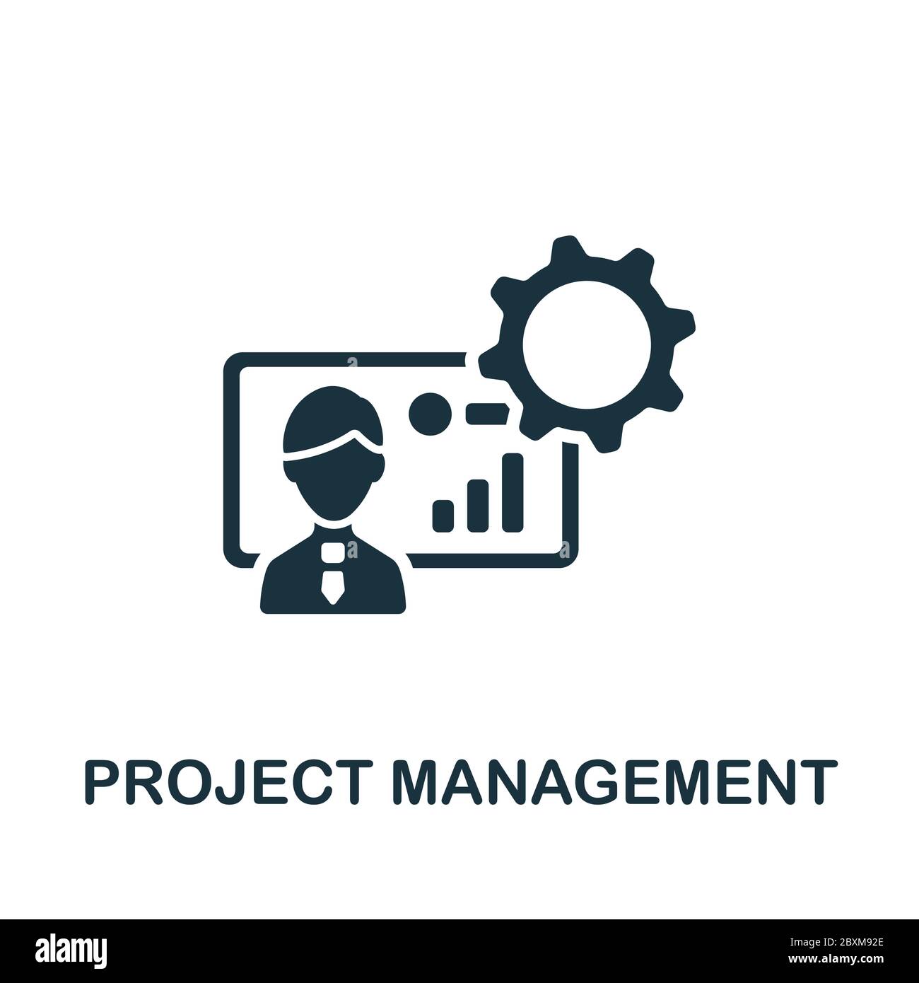 Project Management icon. Simple element from company management ...