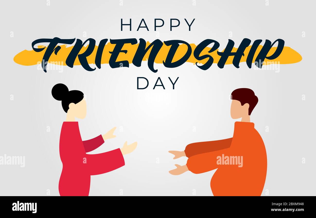 Friendship illustration hi-res stock photography and images - Alamy