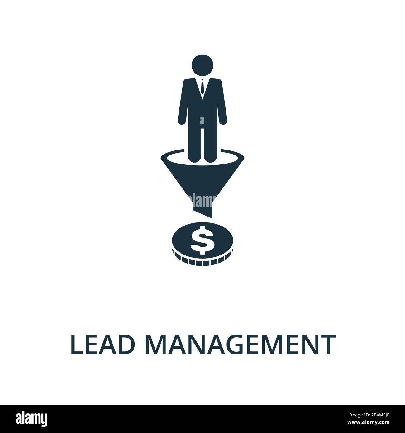 Lead Management icon from reputation management collection. Simple line ...