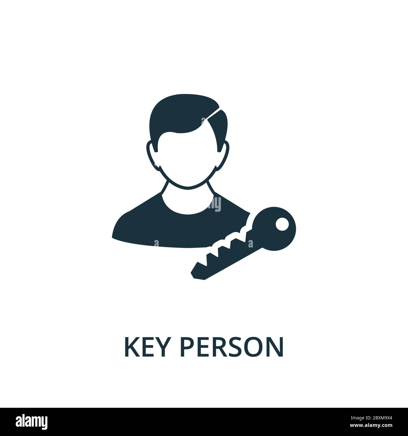 Key Person icon from reputation management collection. Simple line ...