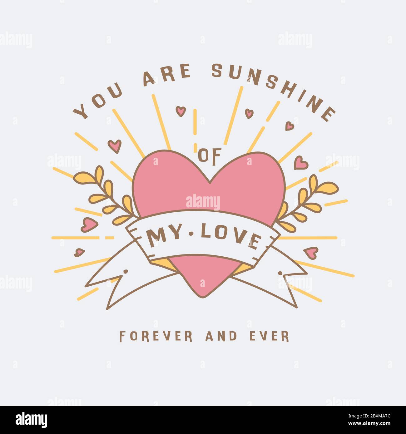 Love forever cute romantic Stock Vector Images - Alamy