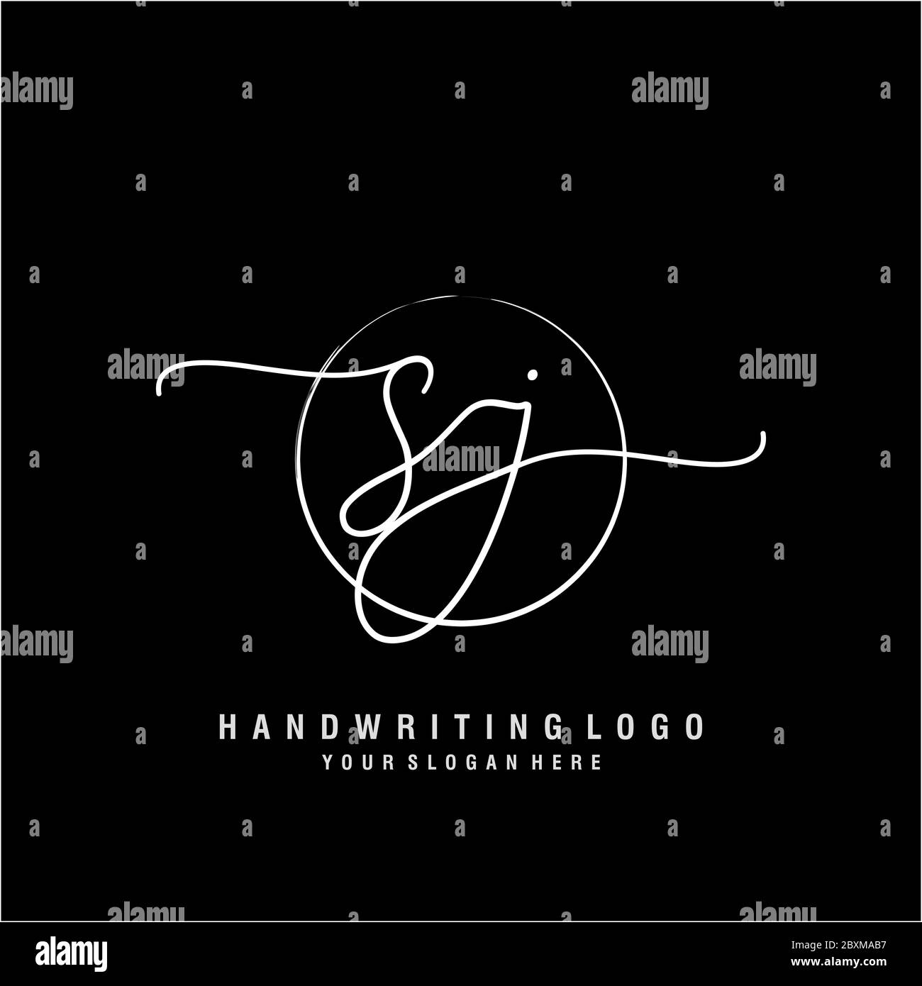 Sj initials logo hi-res stock photography and images - Alamy