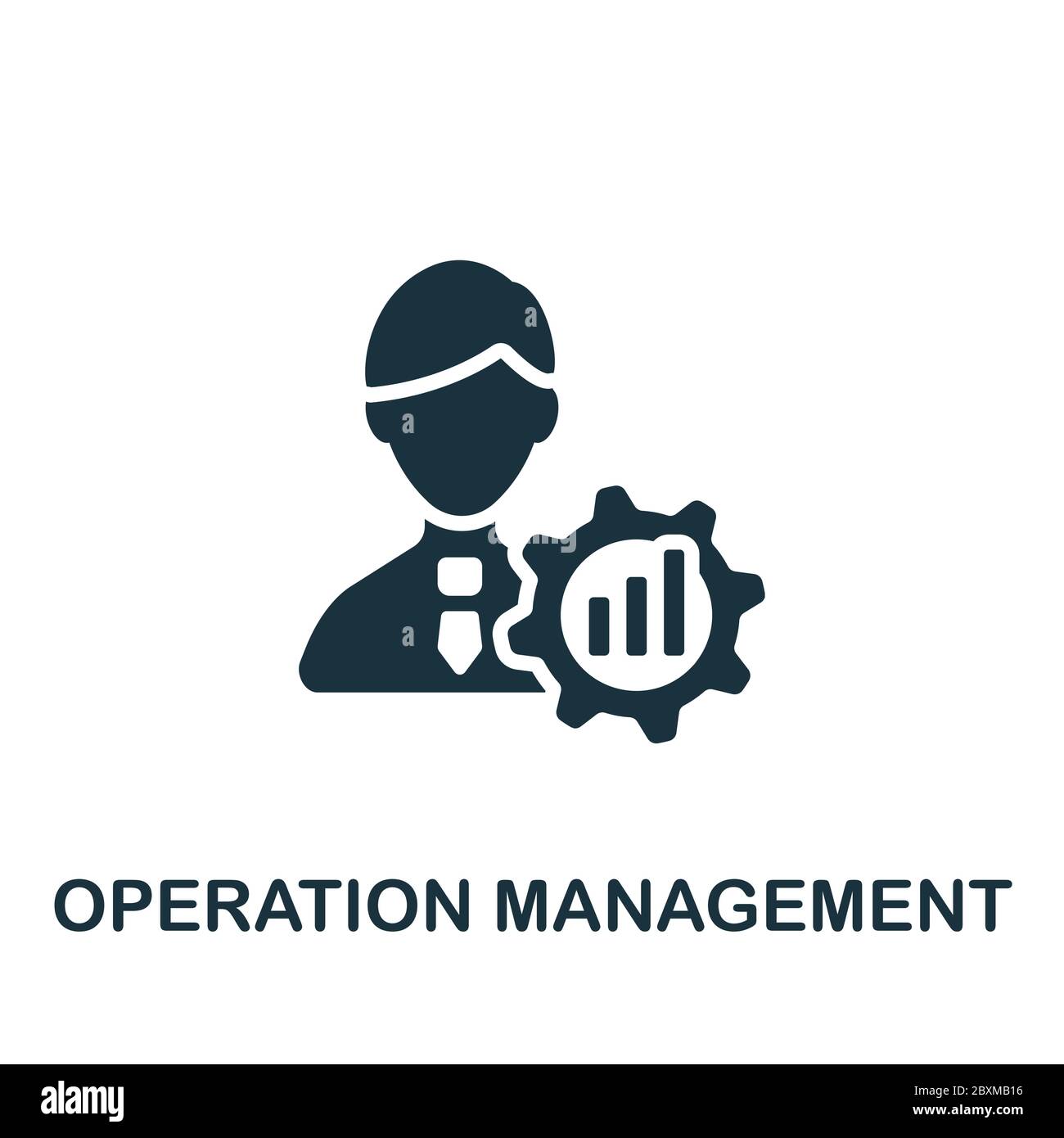 Operation Management icon. Simple element from company management ...