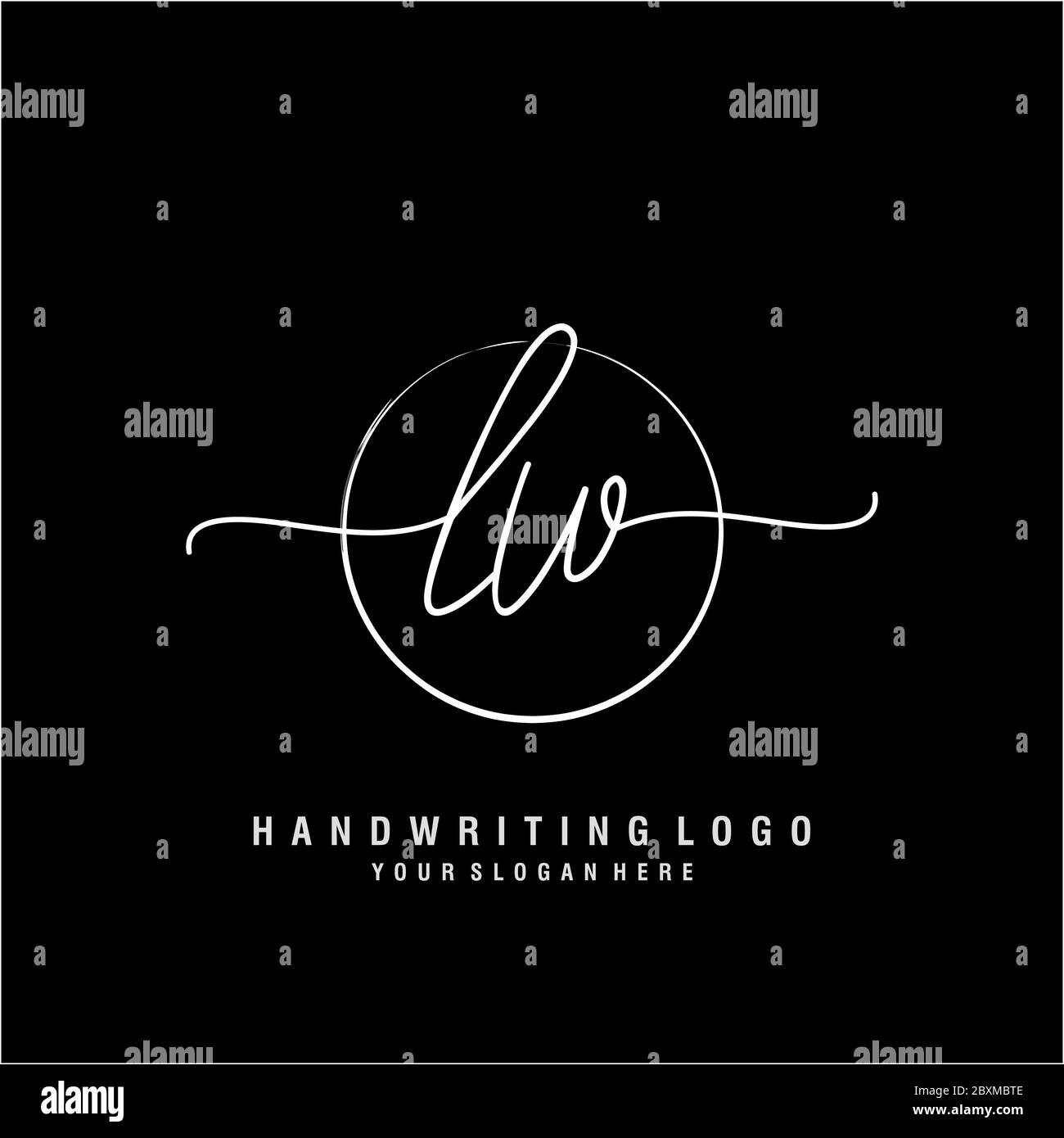 Lw template Stock Vector Images - Alamy