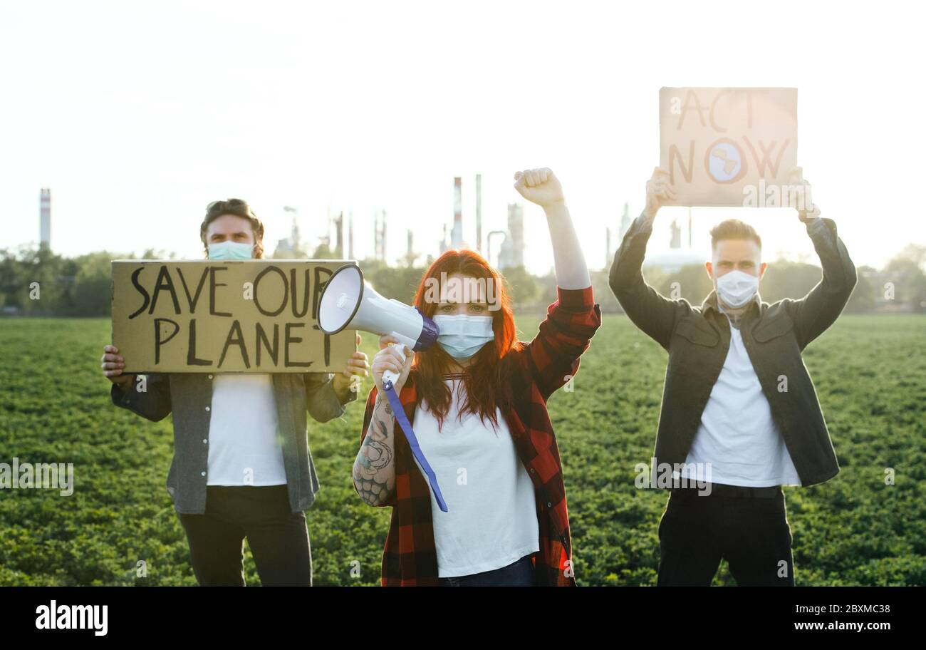 Oil refinery pollution protest hi-res stock photography and images - Alamy