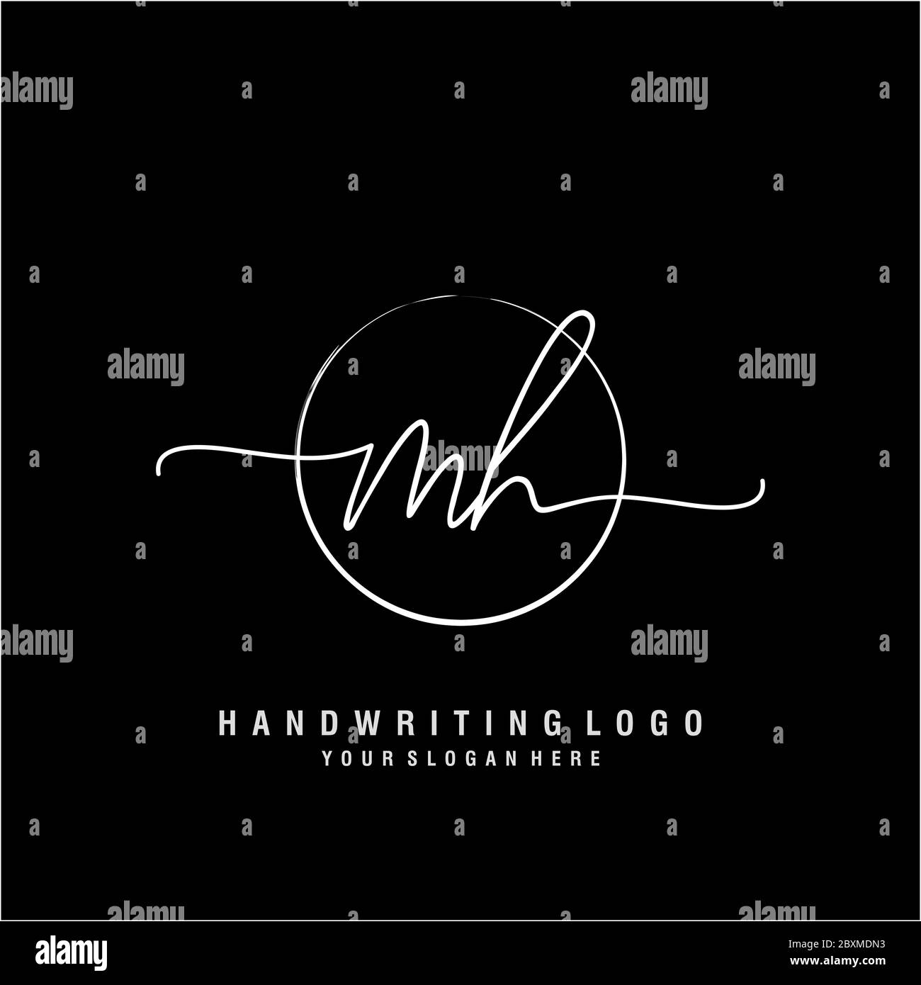 Mh logo vector vectors Stock Vector Images - Alamy