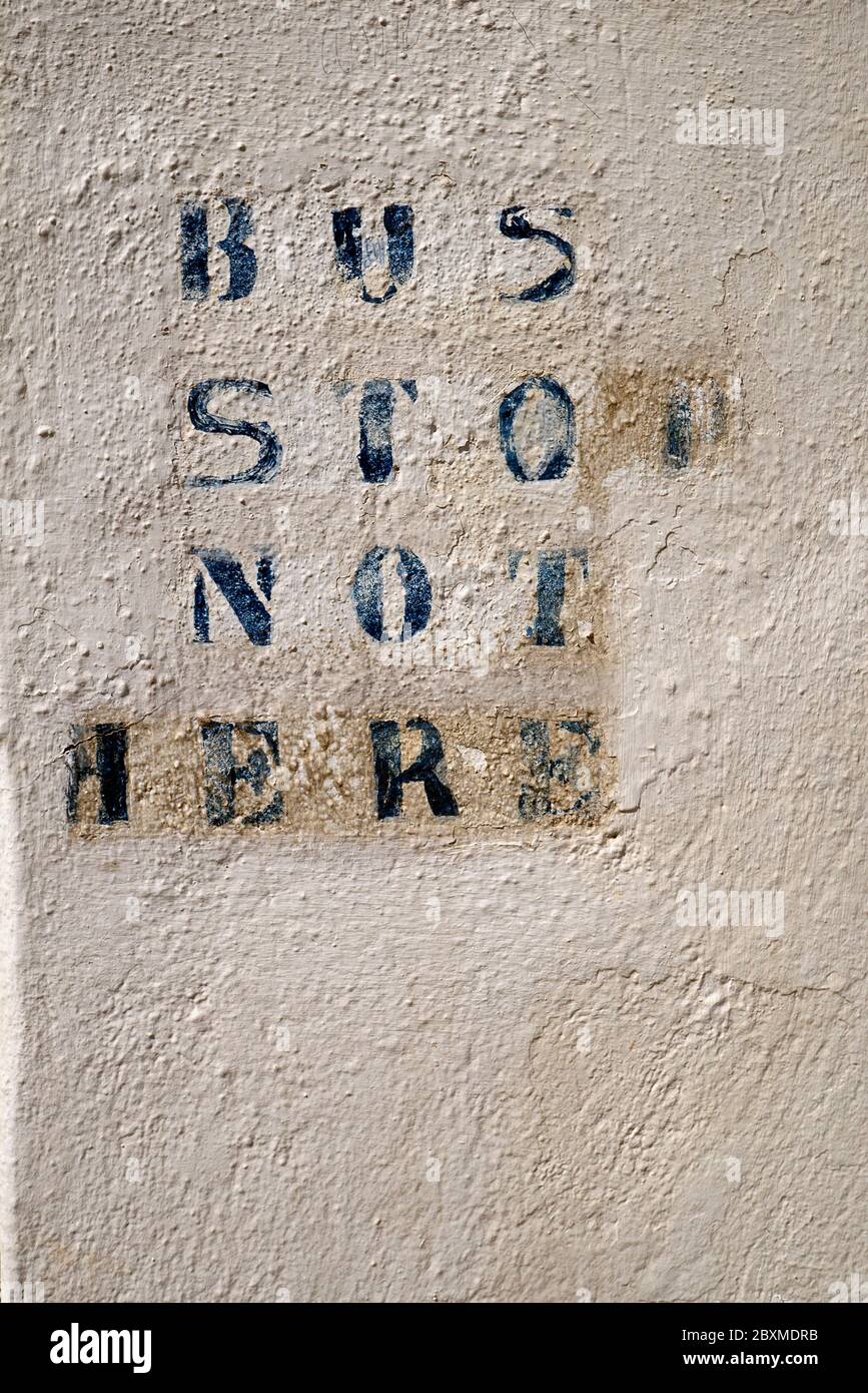 Bus stop sign greece hi-res stock photography and images - Alamy