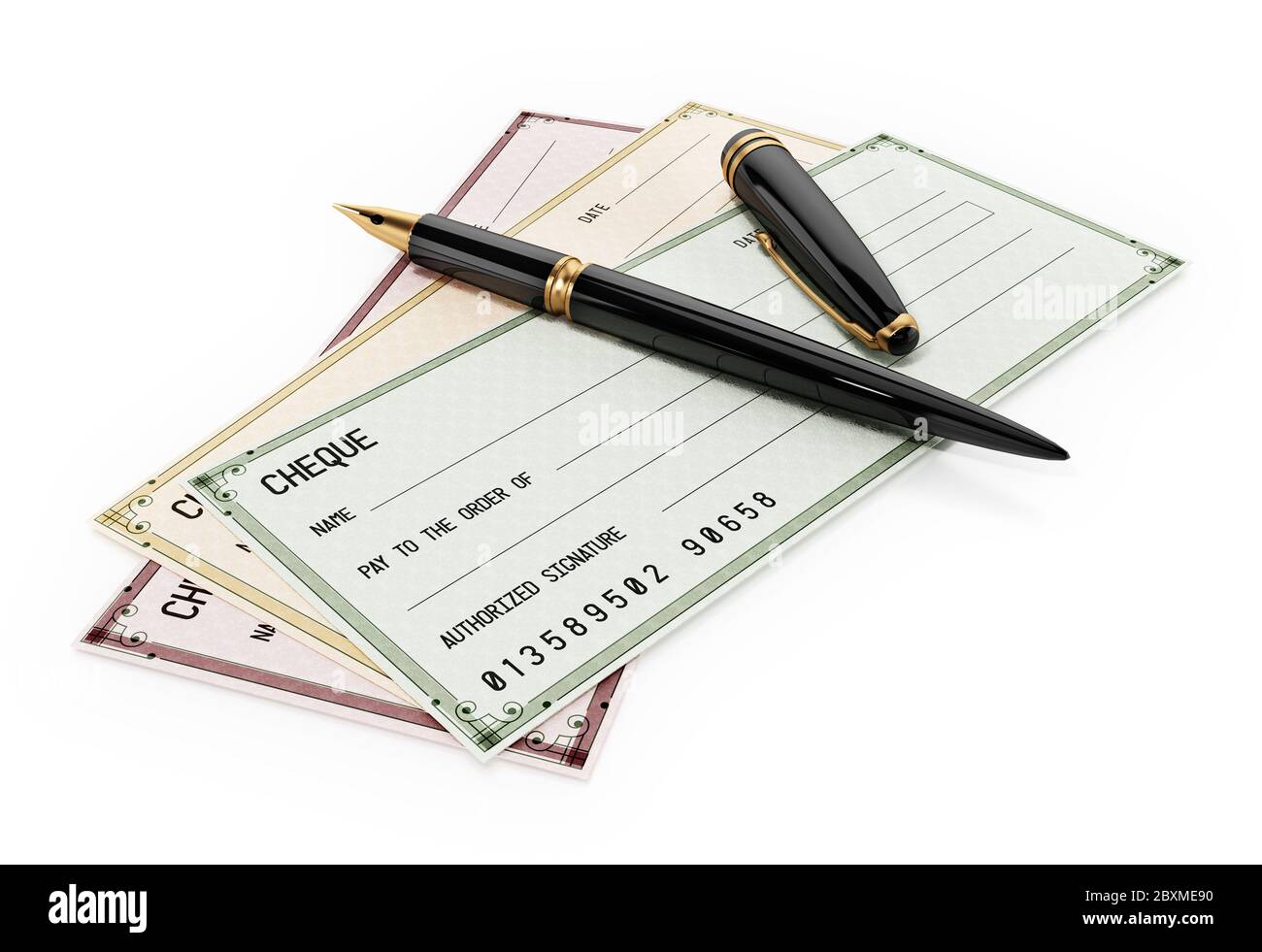 Cheque book design hi-res stock photography and images - Alamy