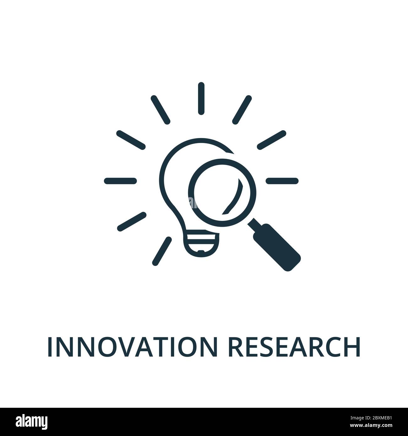 Innovation Research icon from reputation management collection. Simple ...