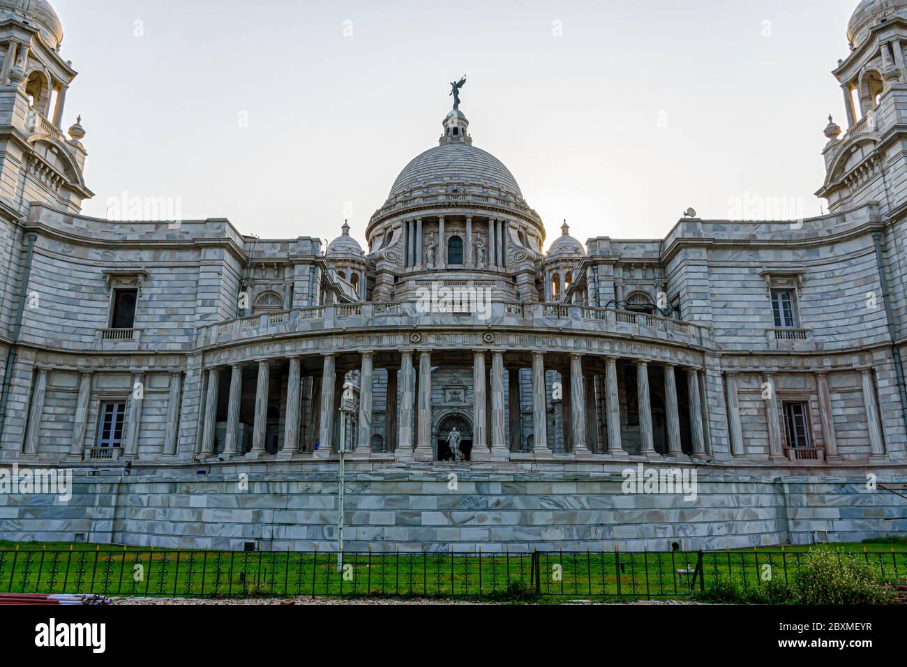 View of Victoria Memorial Kolkata with vibrant moody sky in the ...