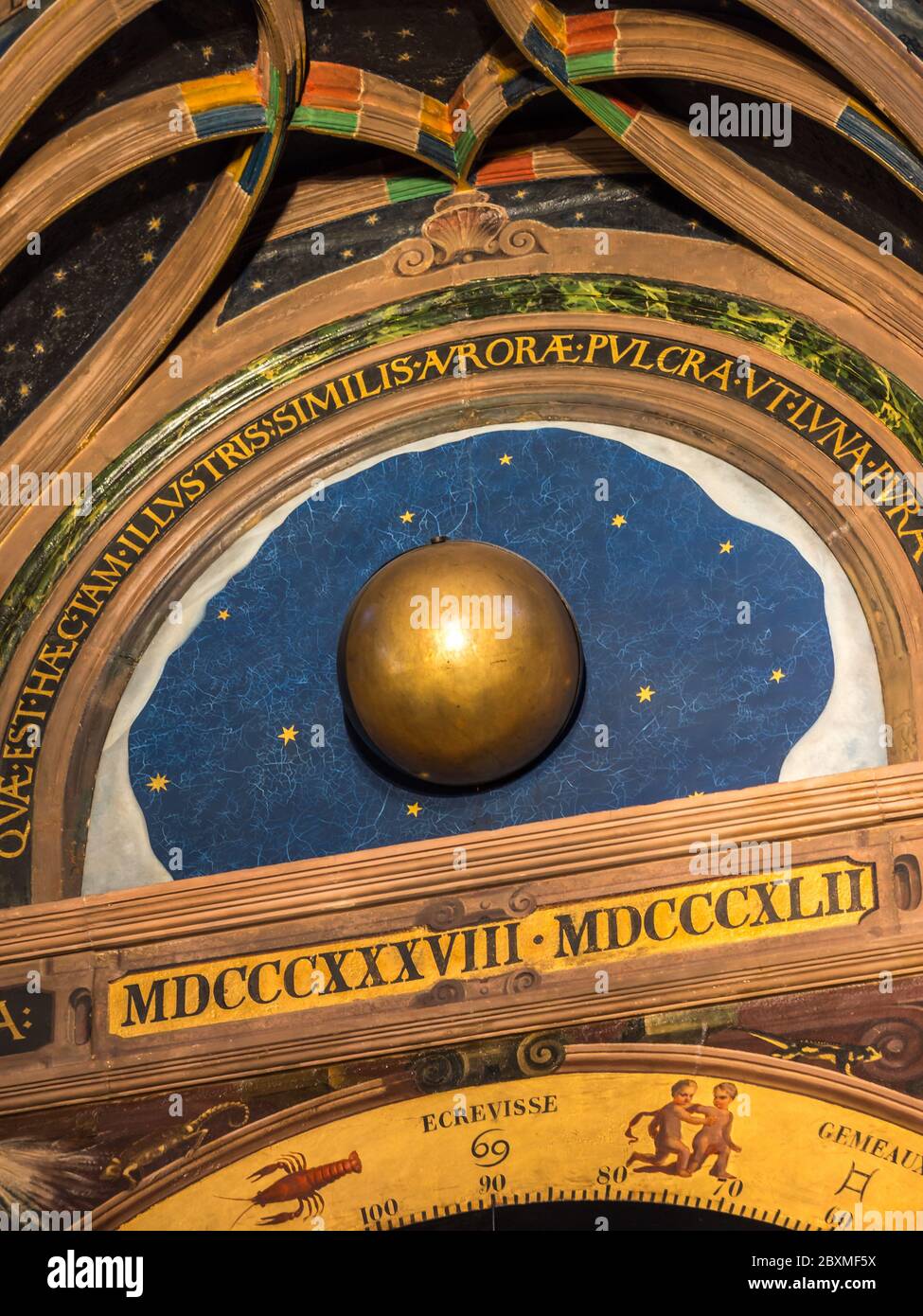 Astronomical clock in Notre Dame de Strasbourg in Alsace France Stock ...