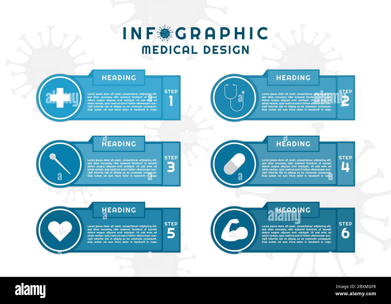 Infographic medical design geometric shape style coronavirus concept ...