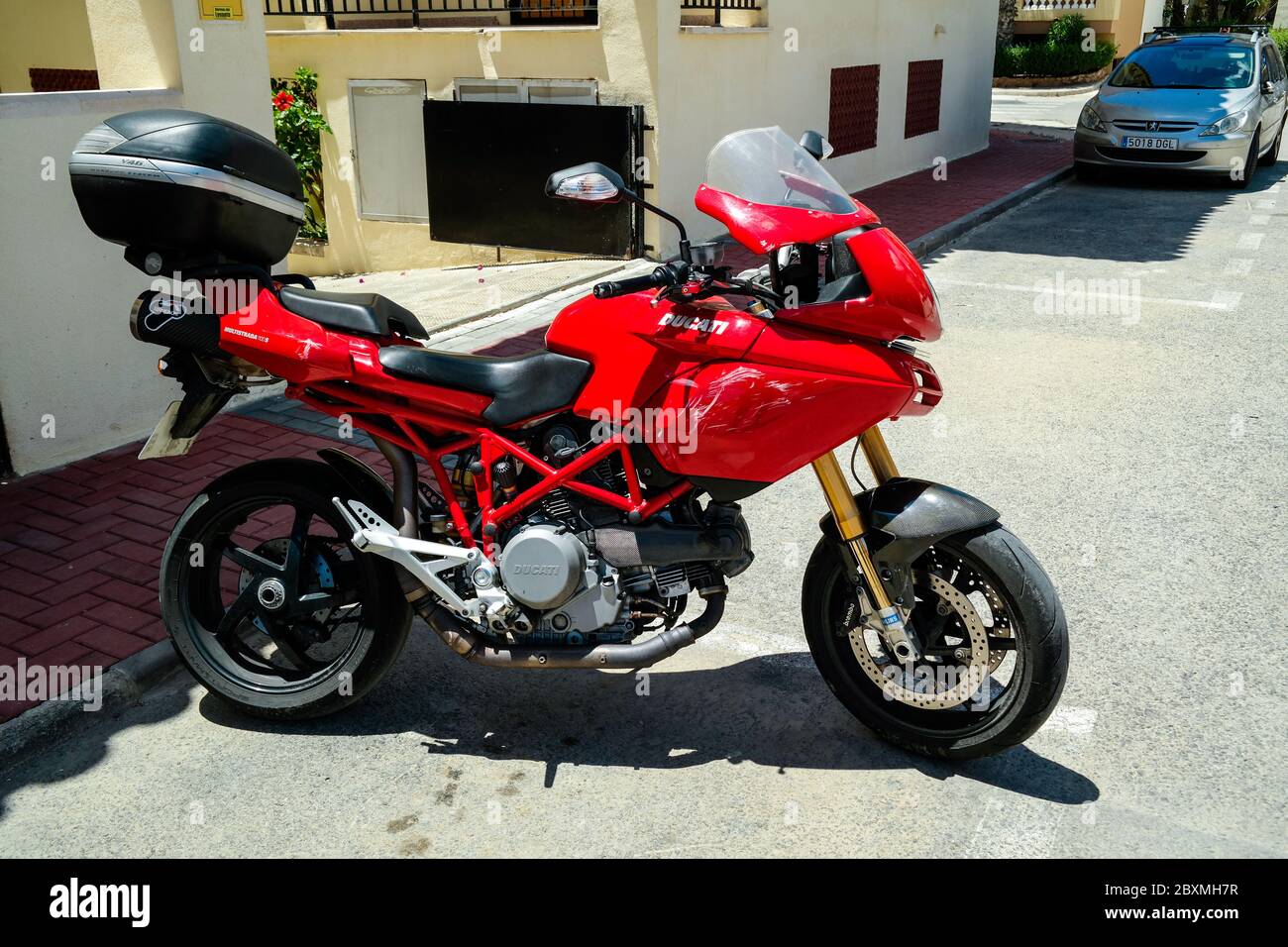 Ducati Multistrada motorbike Stock Photo - Alamy
