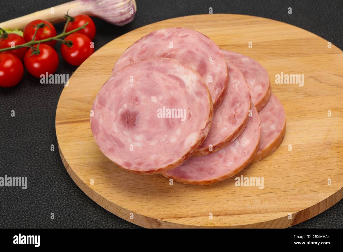Natural ham made from pork meat Stock Photo - Alamy
