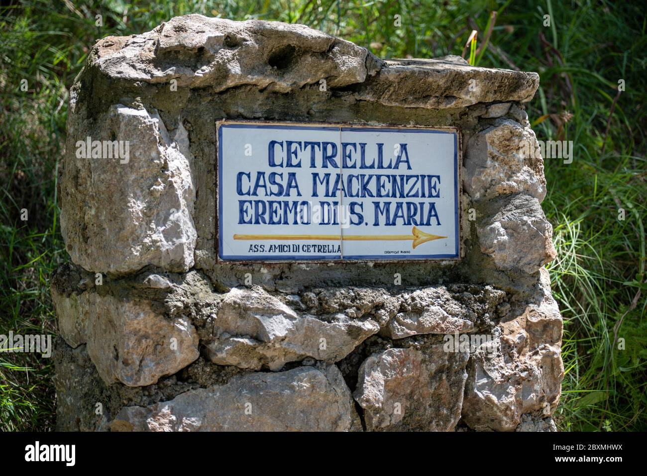 Segnalazioni in Ceramica, Cetrella, Casa MacKenzie, Eremo di Santa ...