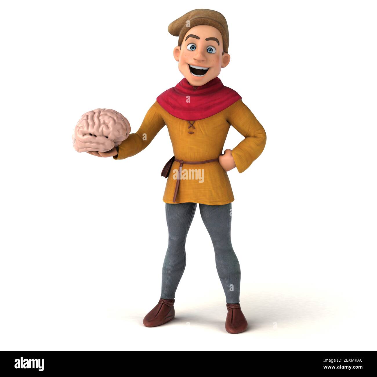 3D Illustration of a medieval historical character Stock Photo - Alamy