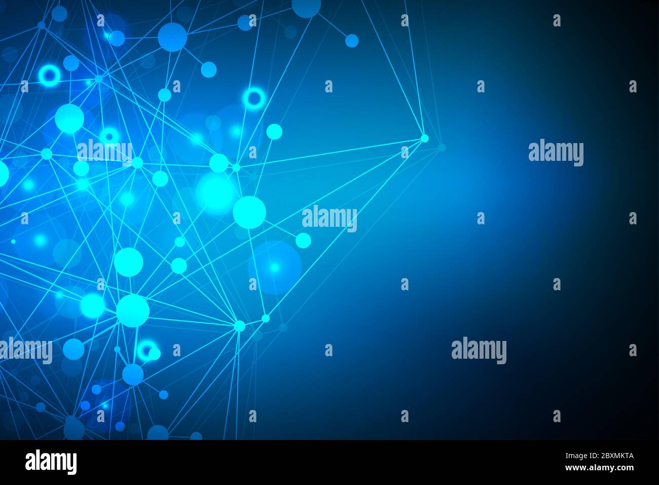 Structure molecule and communication. Dna, atom, neurons. Scientific ...