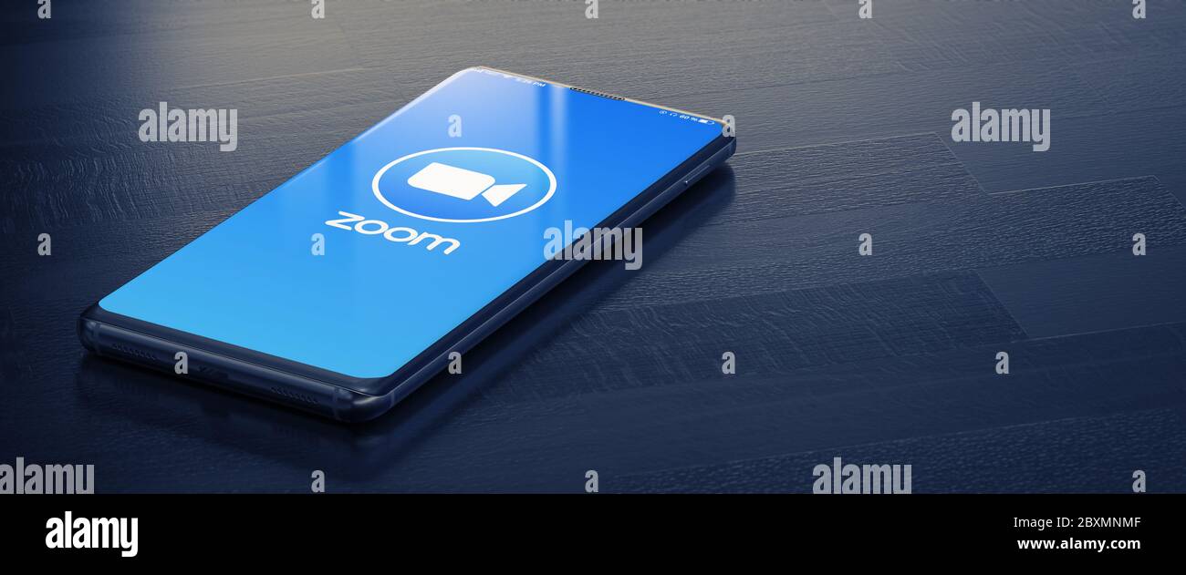 KYIV, UKRAINE-JANUARY, 2020: Zoom on Smart Phone Screen. A Cellphone ...