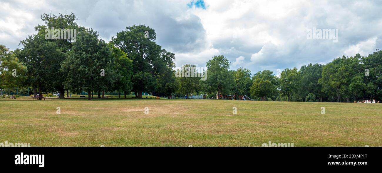 Prospect Park in Reading, UK is quiet with nobody about Stock Photo - Alamy
