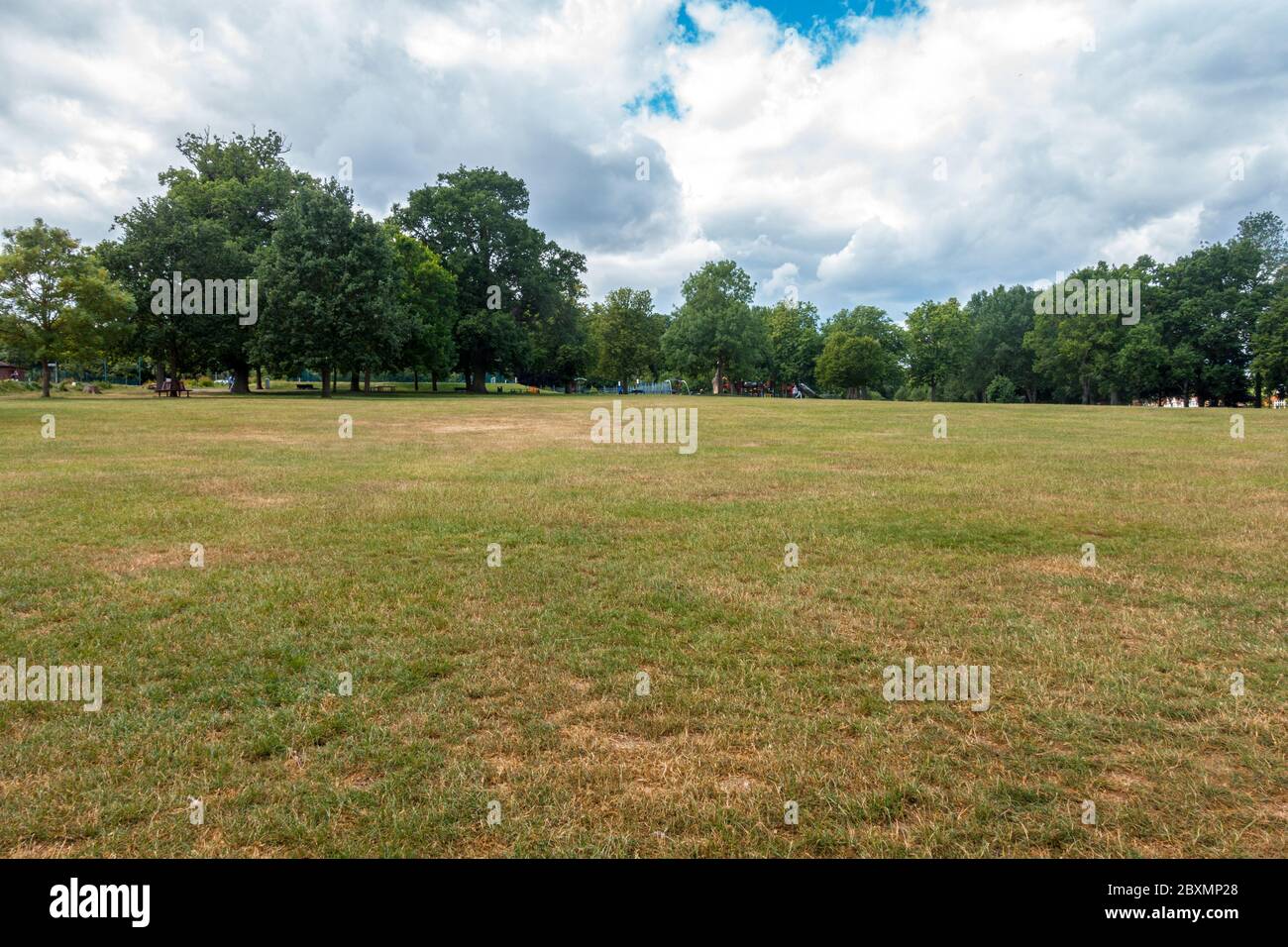 Prospect Park in Reading, UK is quiet with nobody about Stock Photo - Alamy