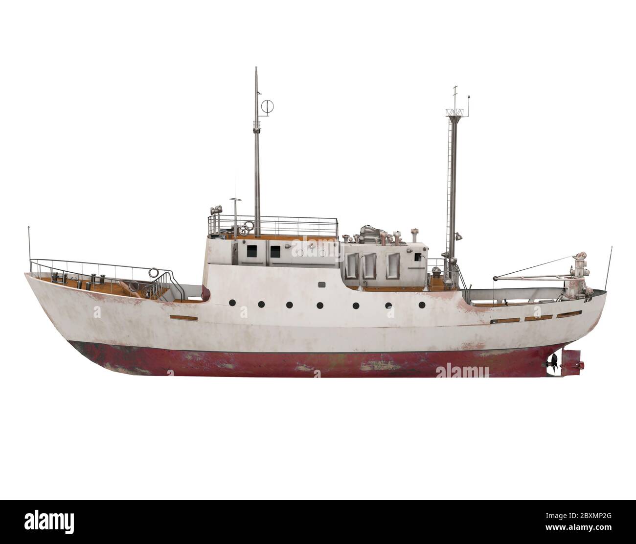 Fishing Ship Isolated Stock Photo - Alamy