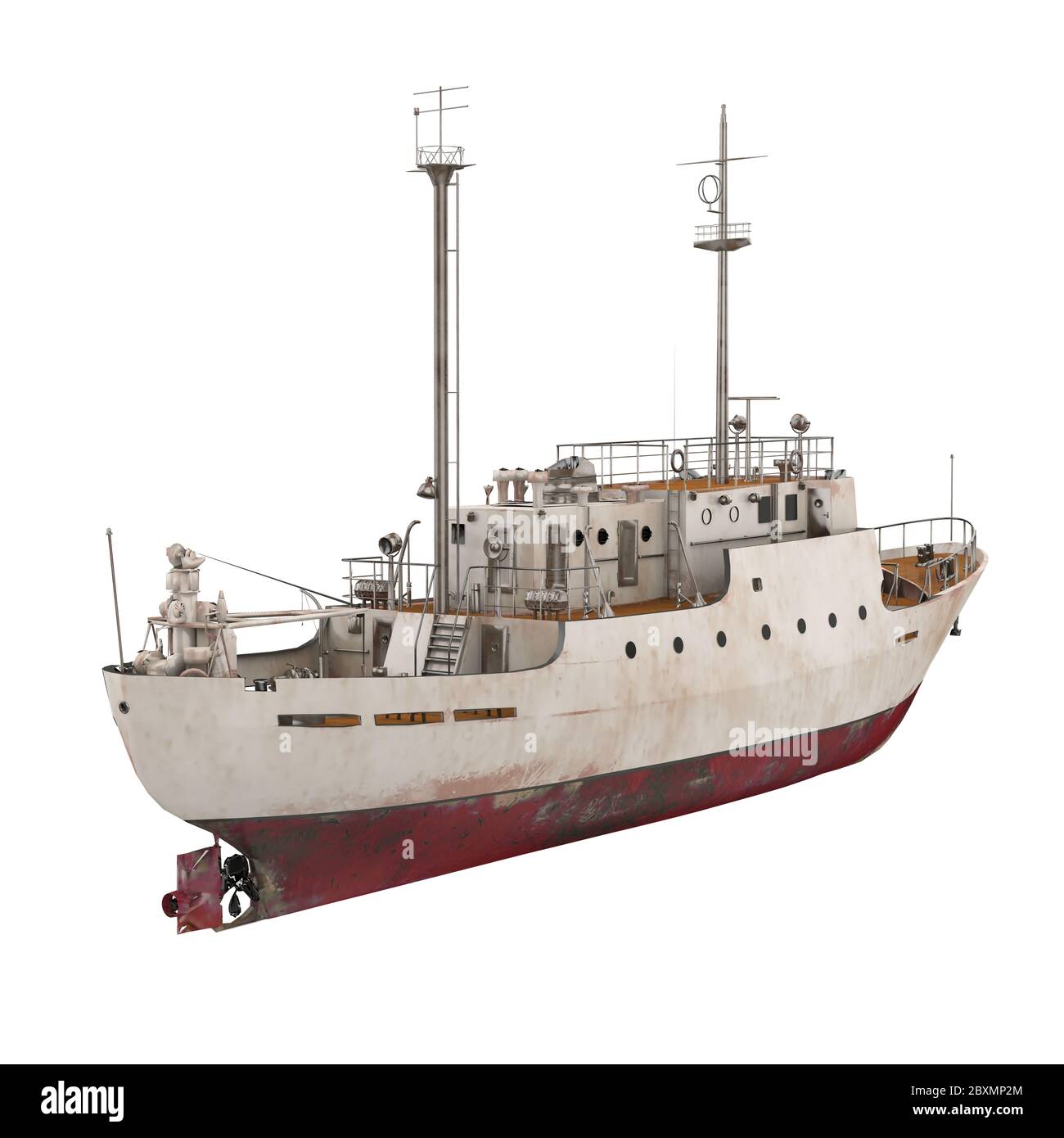 Fishing Ship Isolated Stock Photo - Alamy