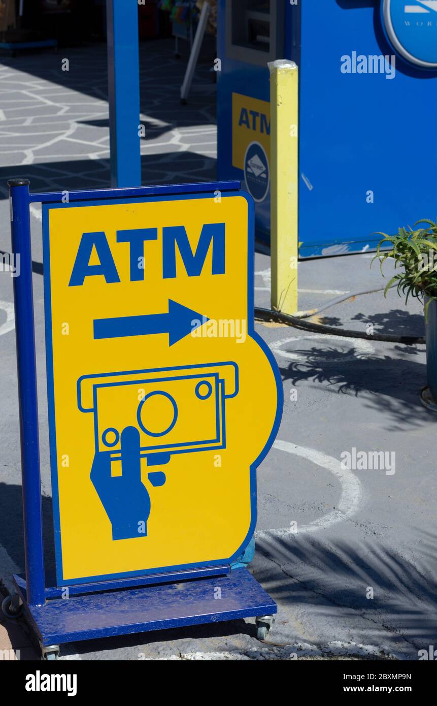 Atm signboard hi-res stock photography and images - Alamy