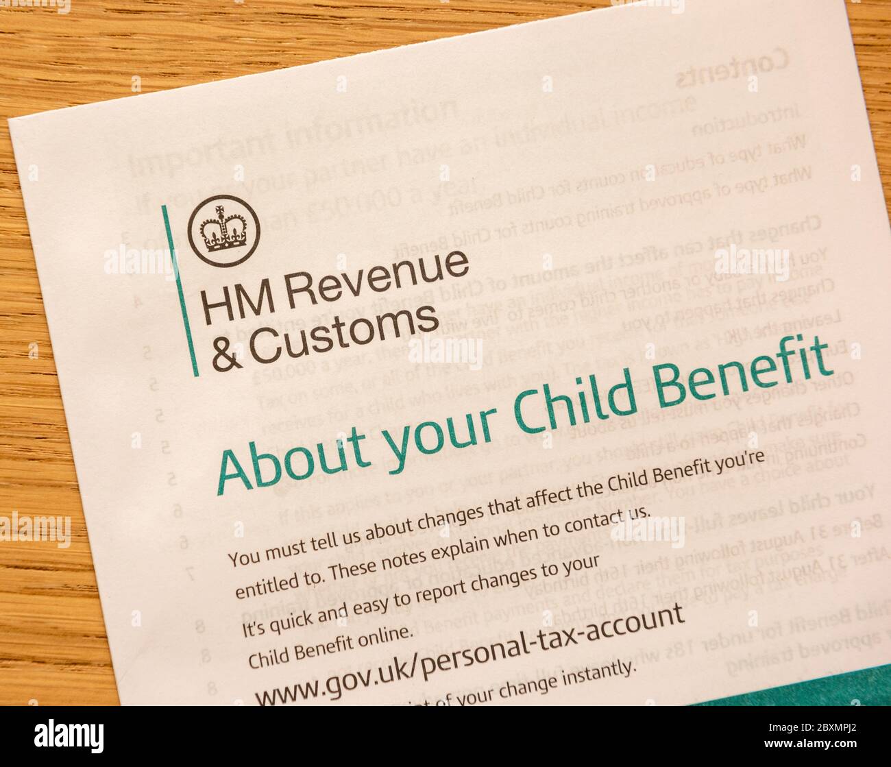 Child Benefit Leaflet Hi res Stock Photography And Images Alamy