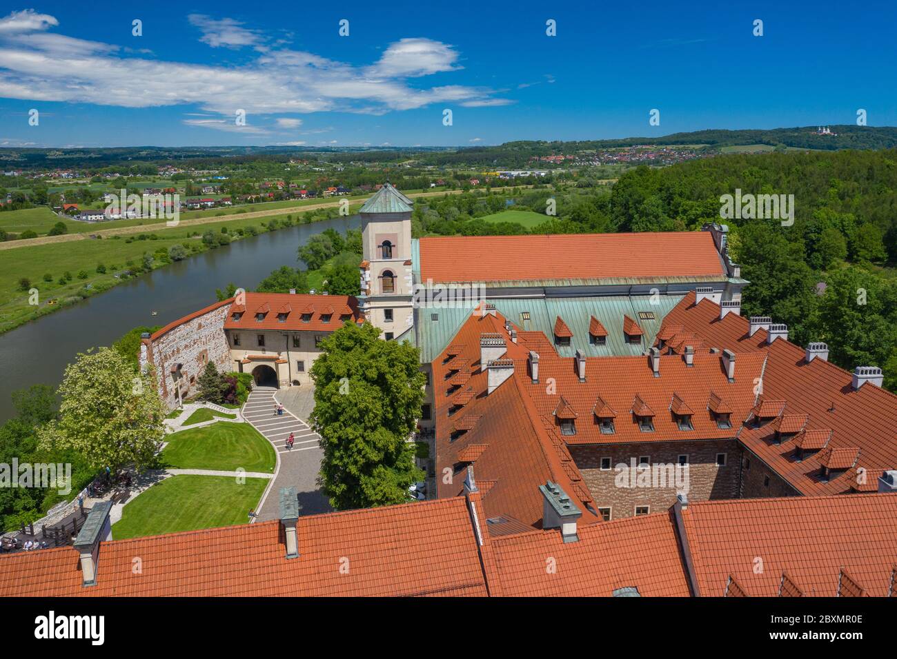 View At Benedictine Abbey In Tyniec Poland High Resolution Stock ...