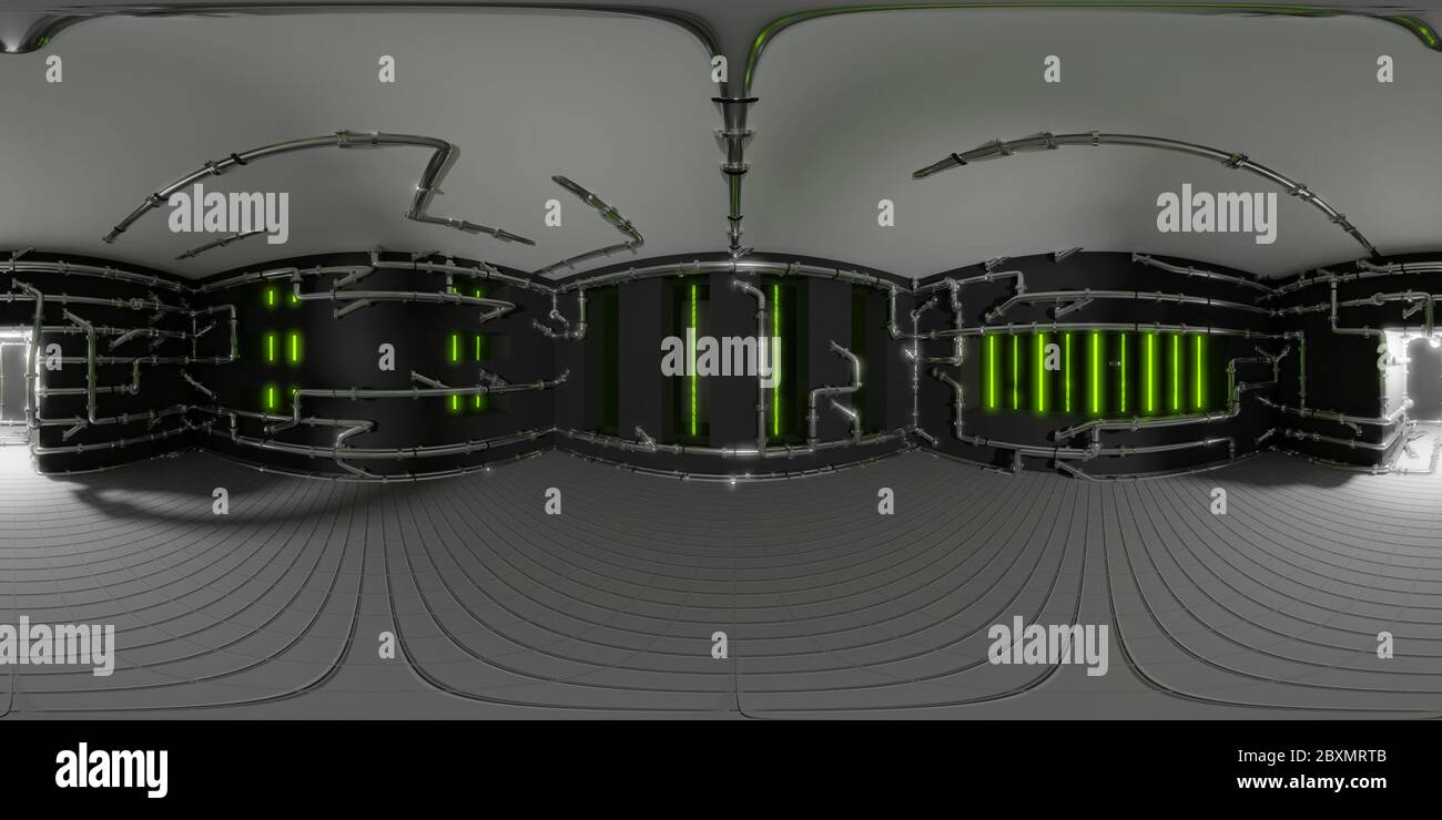 4K HDRI map, spherical environment panorama background, mysterious room ...