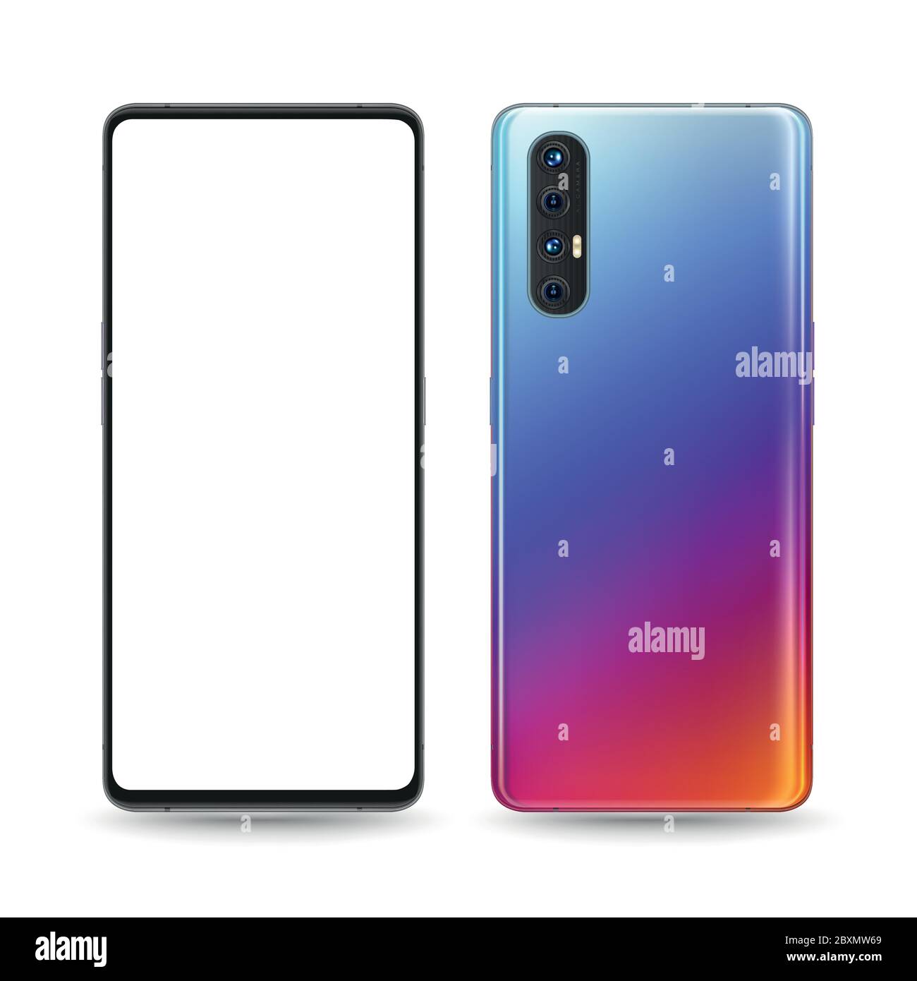 Smartphone mockup vector realistic for technology and easy place demo ...