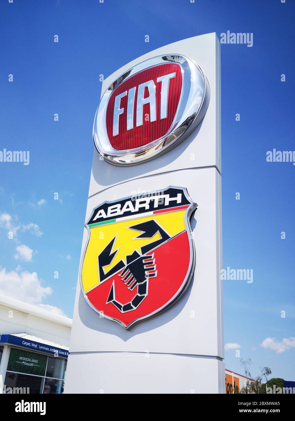 Shop sign fiat abarth hi-res stock photography and images - Alamy