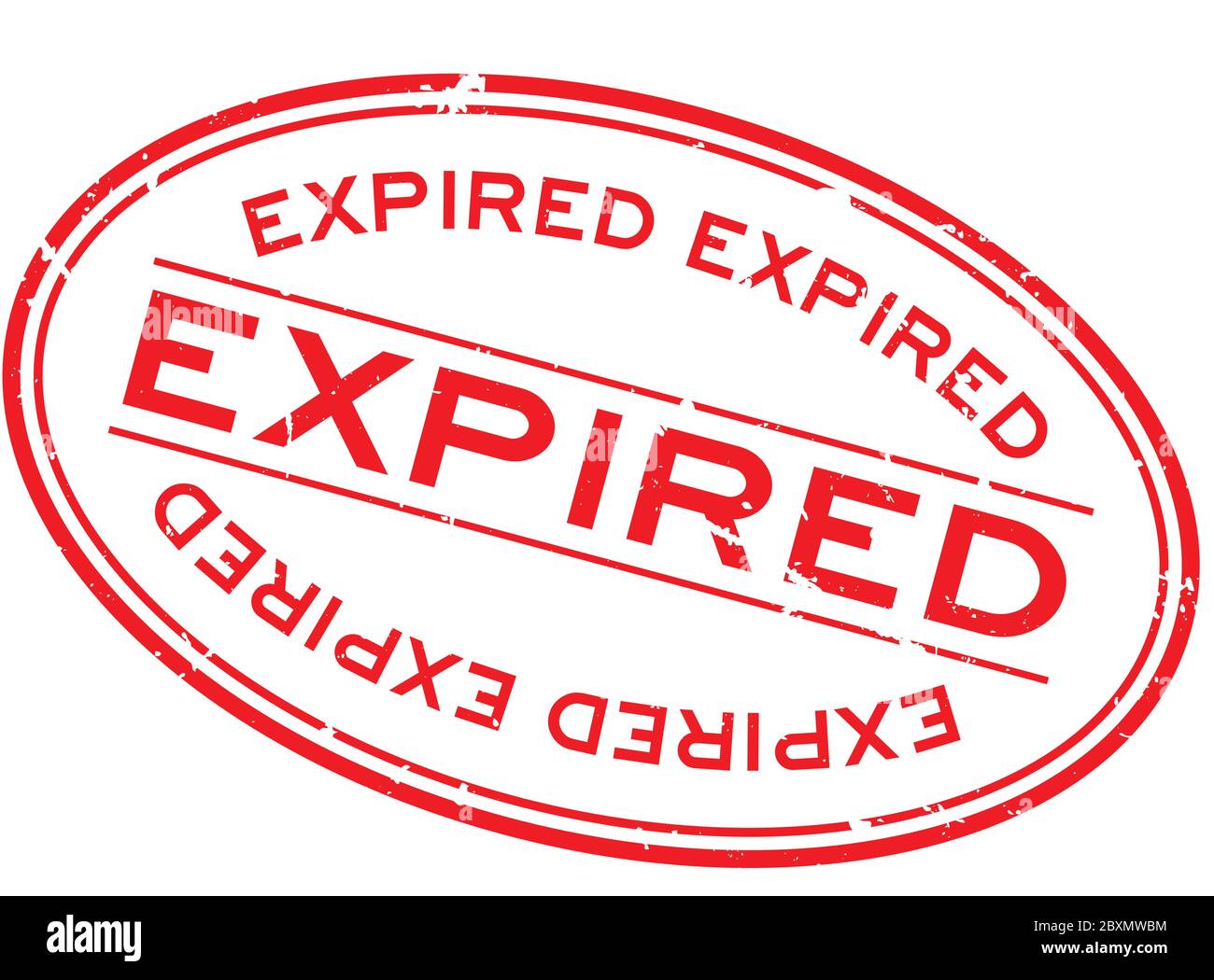 Grunge red expired word oval rubber seal stamp on white background Stock Vector Image & Art - Alamy