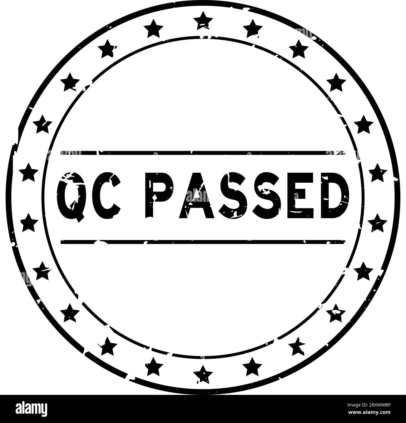Qc Passed Rubber Stamp Stock Vector Images Alamy