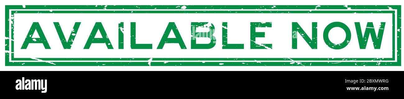 Grunge available now word square rubber seal stamp on white background Stock Vector Image & Art ...