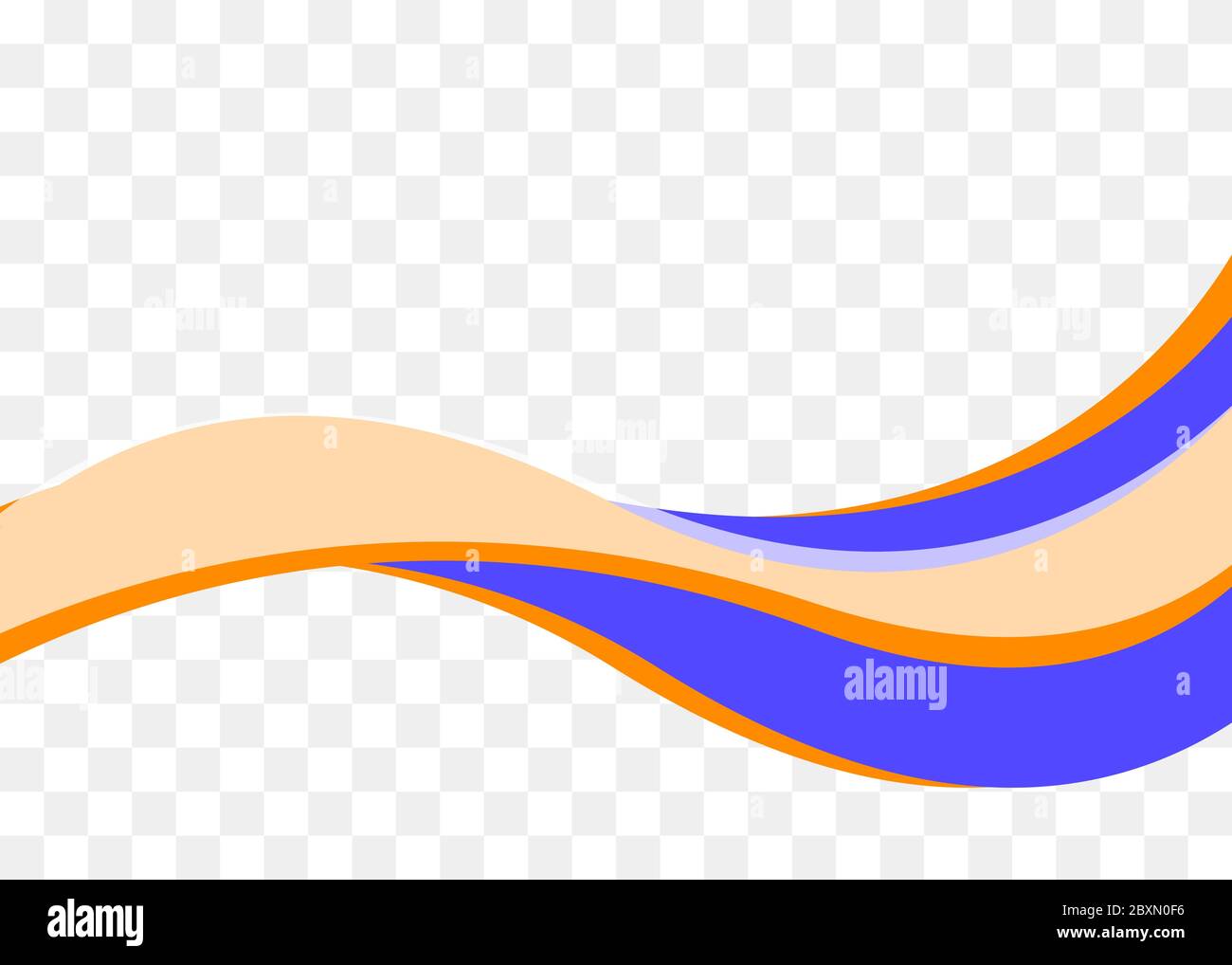 Smooth color wave, wavy design element, digital curve, presentation ...