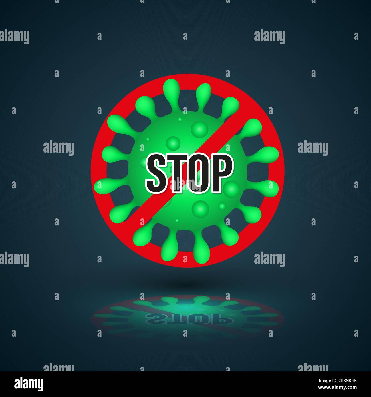 Stop virus symbol vector illustration for element anti covid-19 ...