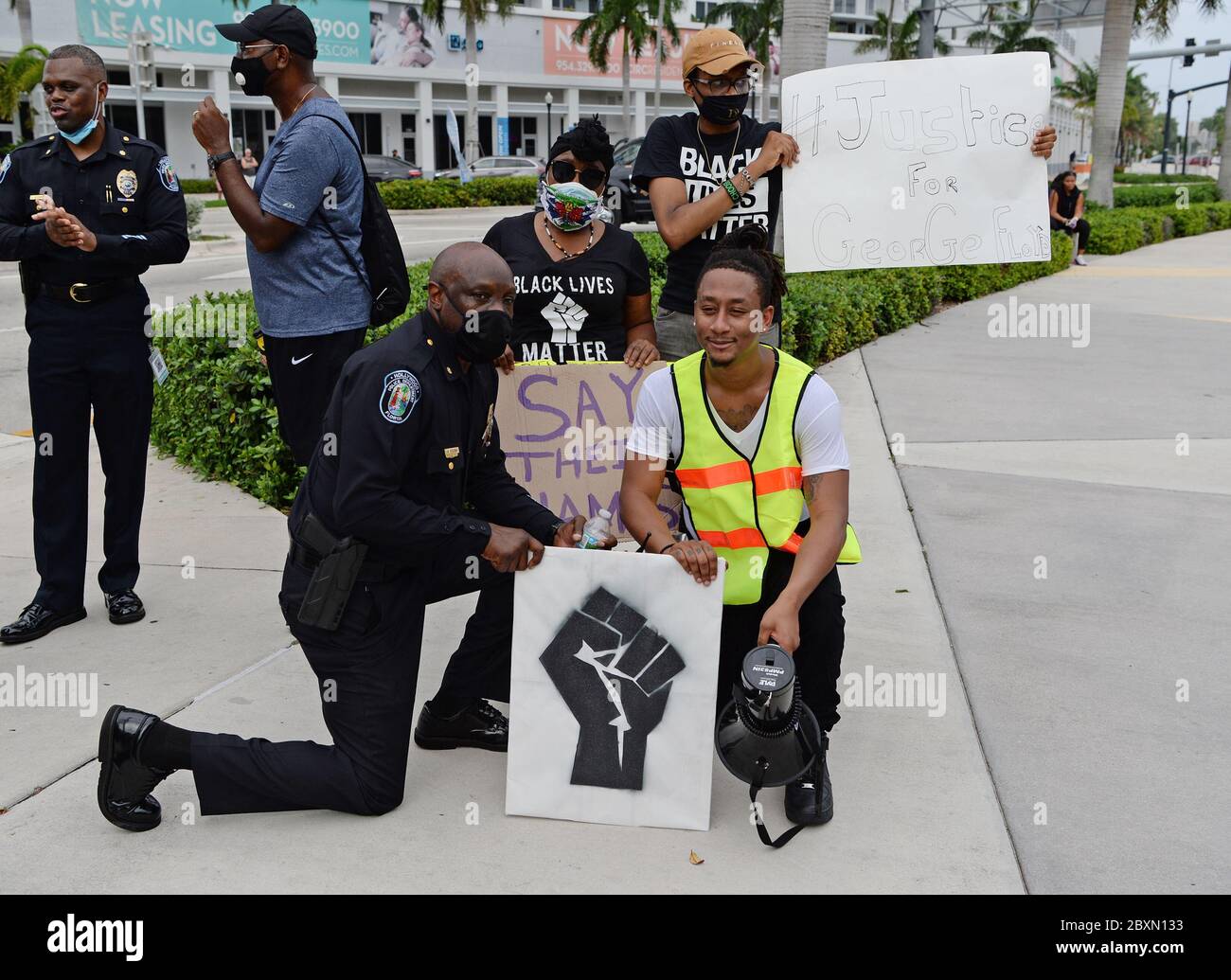 Hollywood, FL, USA. 07th June, 2020. Hollywood Police Chief Norris ...