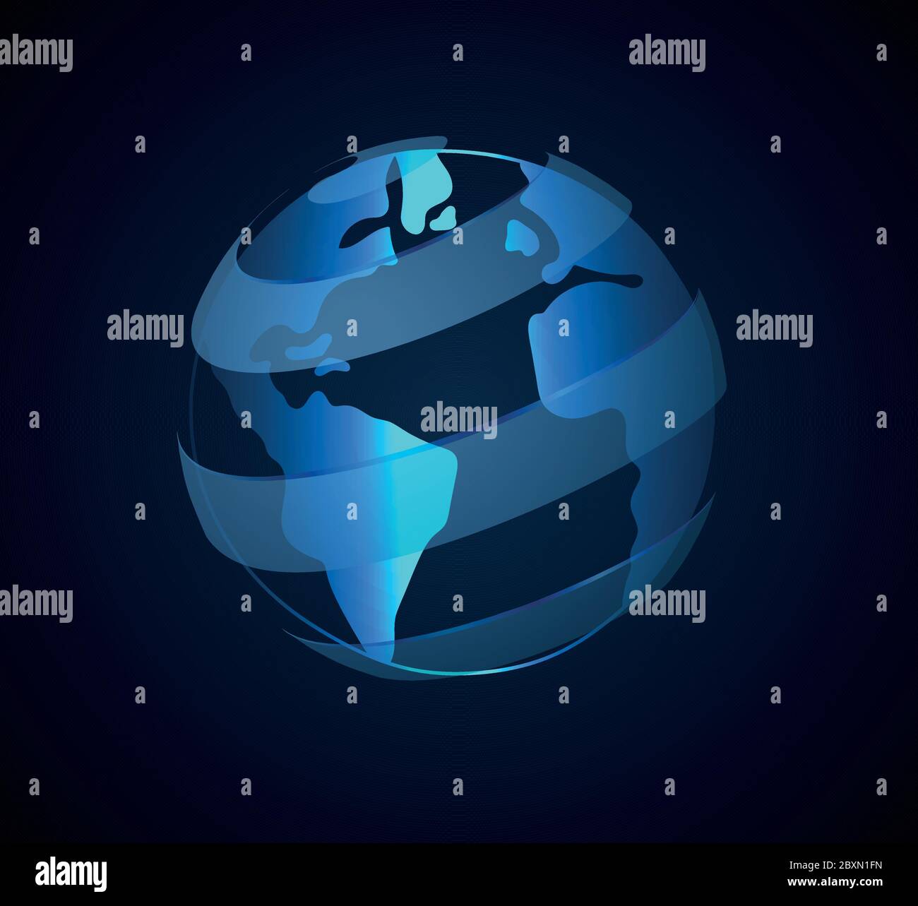 Planet on dark background Stock Vector Images - Alamy