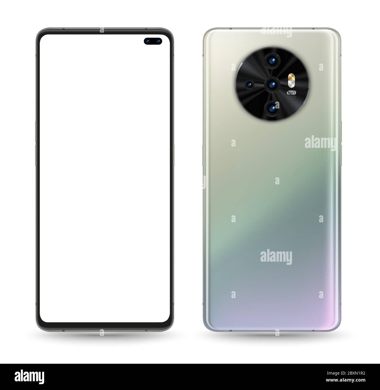 Smartphone mockup for easy place demo on mobile screen. Vector ...