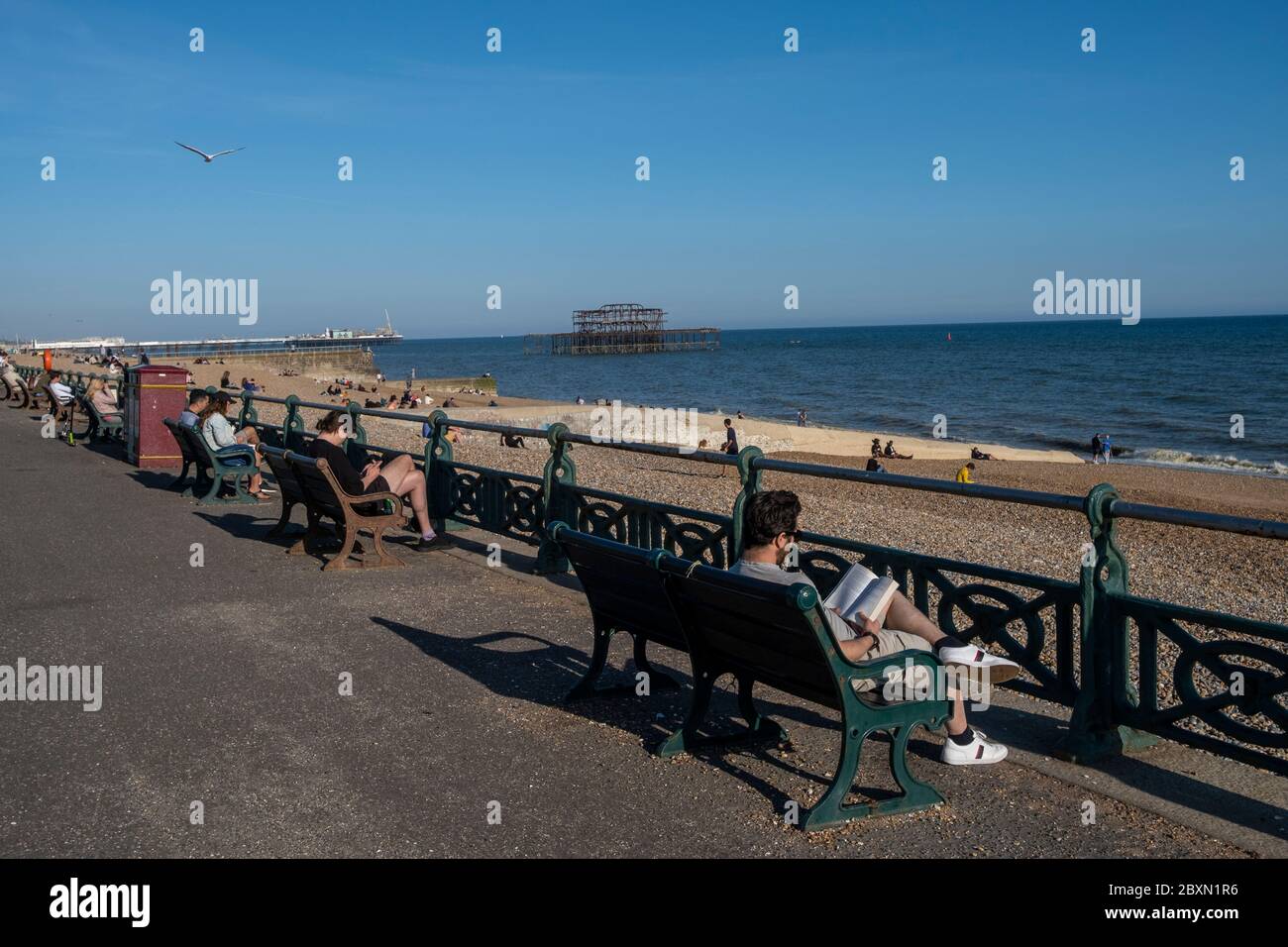 Brighton, people, beach Stock Photo - Alamy