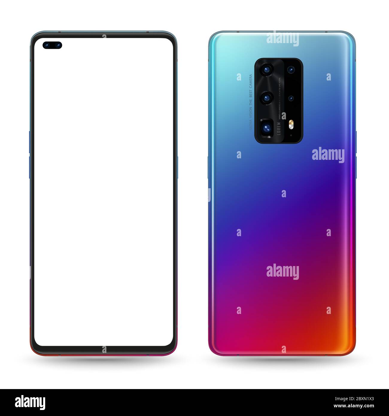 Smartphone mockup for easy place demo on mobile screen. Vector ...