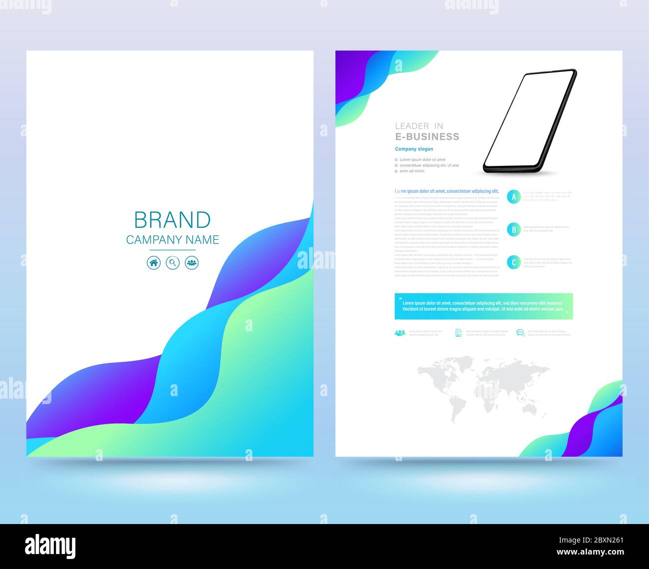 Flyer design modern hi-res stock photography and images - Alamy