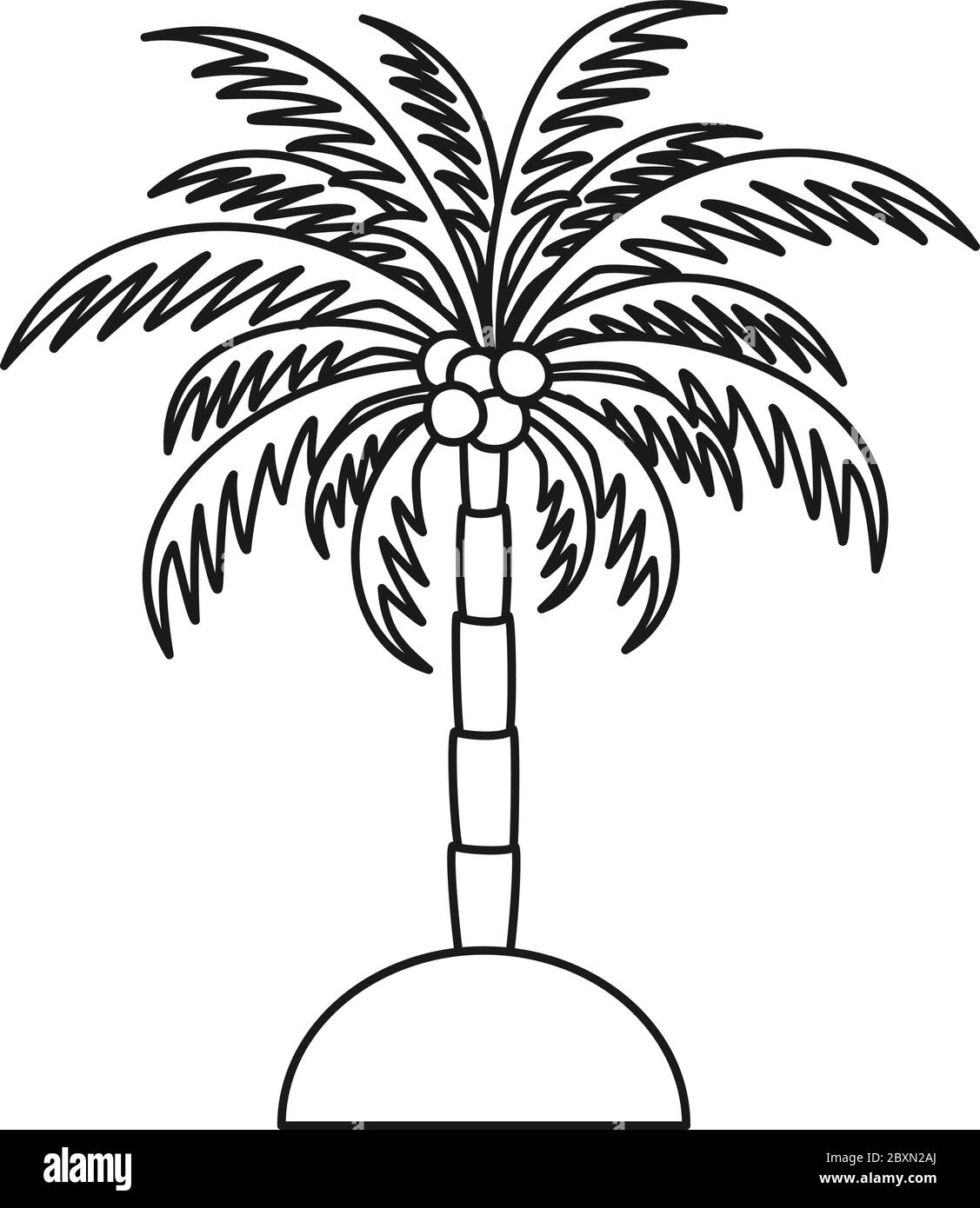 Isolated jungle tree line Black and White Stock Photos & Images - Alamy